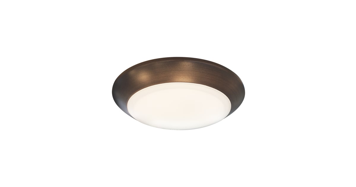 Nora Lighting NLOPAC-R6T2427BZ Opal 7-1/4" Wide 2700K LED Flush Mount ...