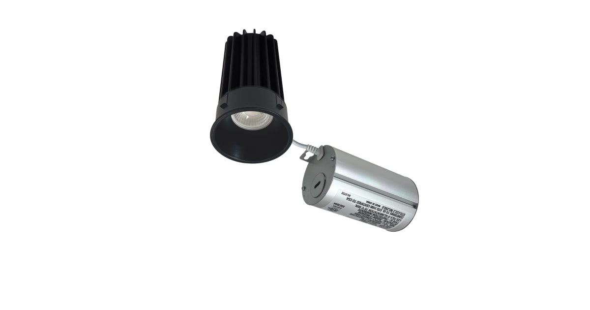 Nora Lighting NM2-2RTLDC8540BB M2 LED Canless Recessed Fixture with 3" Open Trims - IC Rated ...