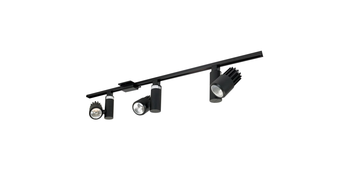 Nora Lighting NTLE-842930FB Aiden 52" Long Light LED Track Lighting Kit ...