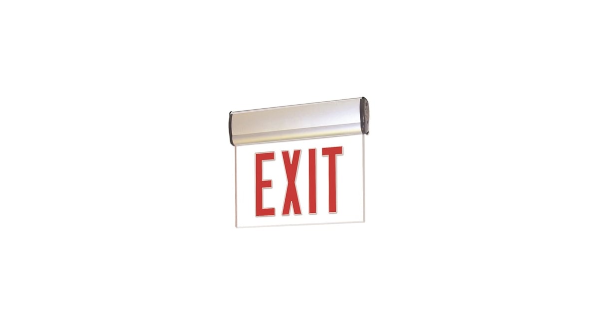 Nora Lighting NX-812-LEDRCA LED Adjustable Exit Sign with Battery ...