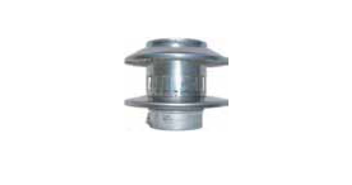Noritz RC4 4" Diameter Rain Cap Stainless Steel Single Wall Venting ...