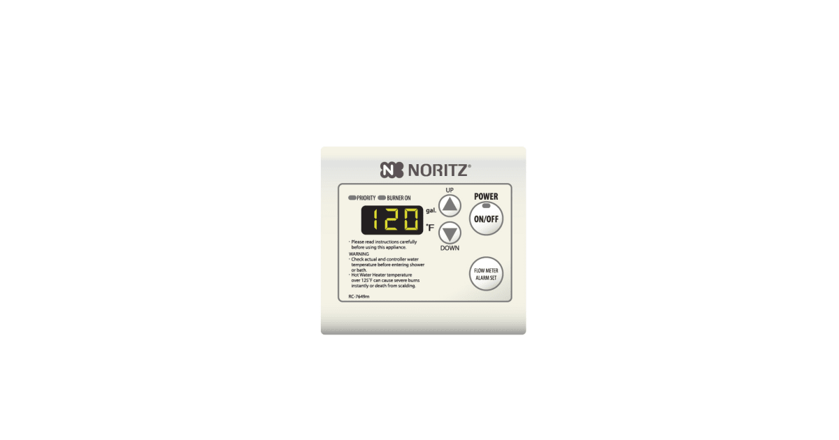 Noritz RC-7649M Remote Controller for Tankless Heaters | Ferguson Home
