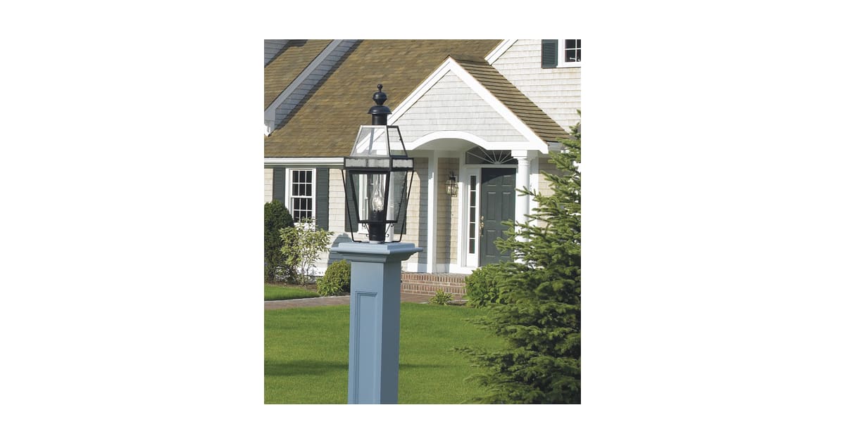 Norwell Lighting 2282C-BL-CL/SE 1 Light Outdoor Post Lantern from the ...