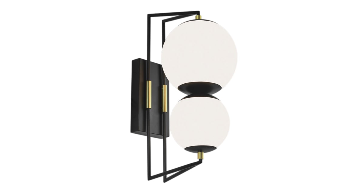 Norwell Lighting 1261-MBSB-MA Cosmos 2 Light 18" Tall LED Wall Sconce ...