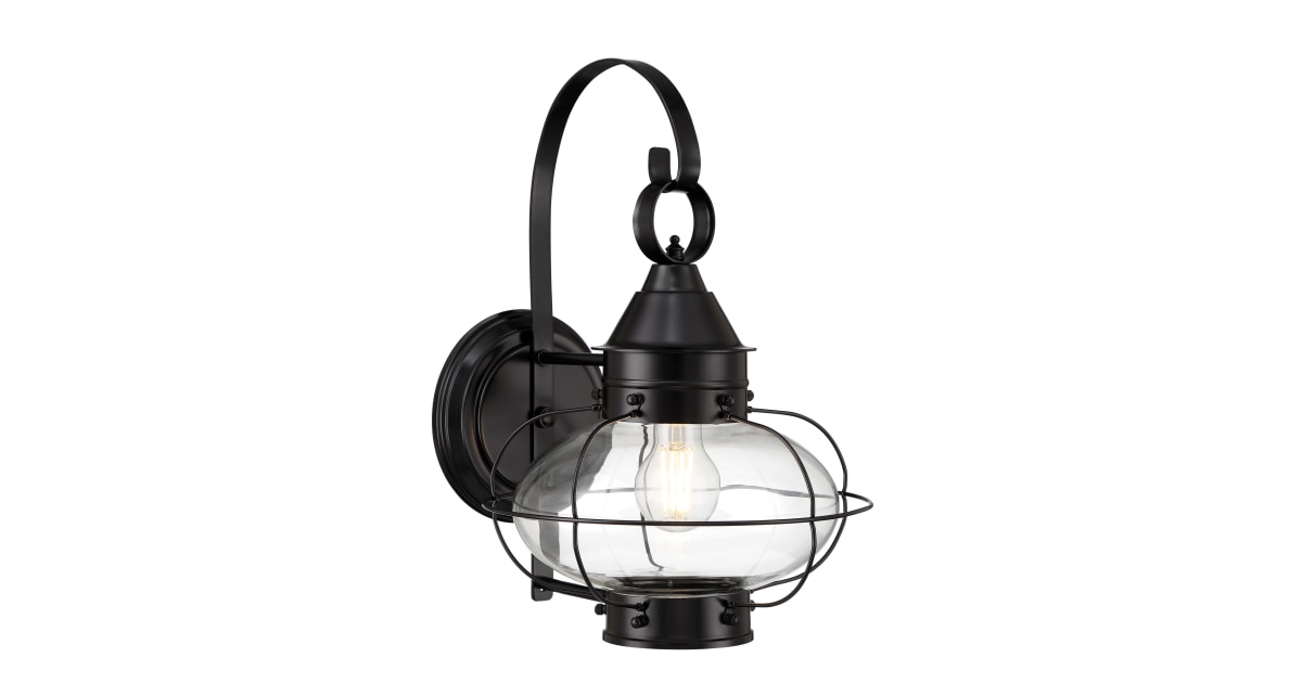 Norwell Lighting 1324-BL-CL Cottage Onion Single Light 16" Tall Outdoor ...