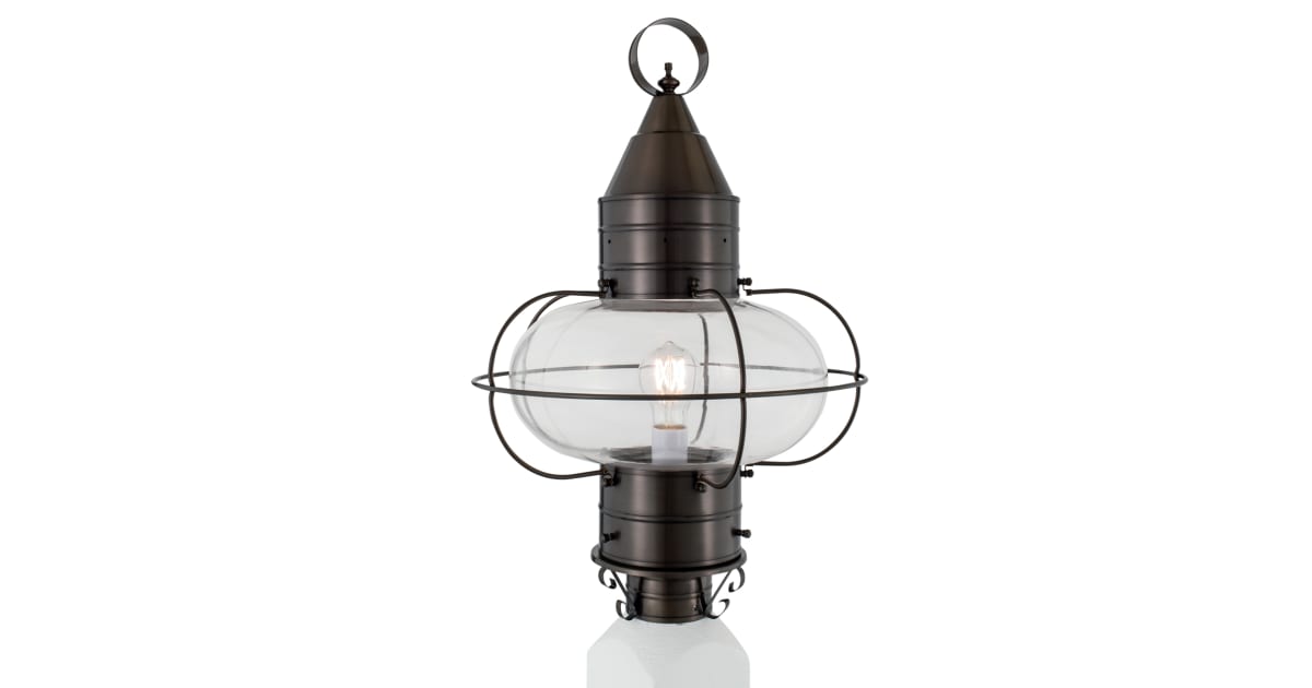 Norwell Lighting 1510-BR-CL Classic Onion Single Light 23" Tall Outdoor ...