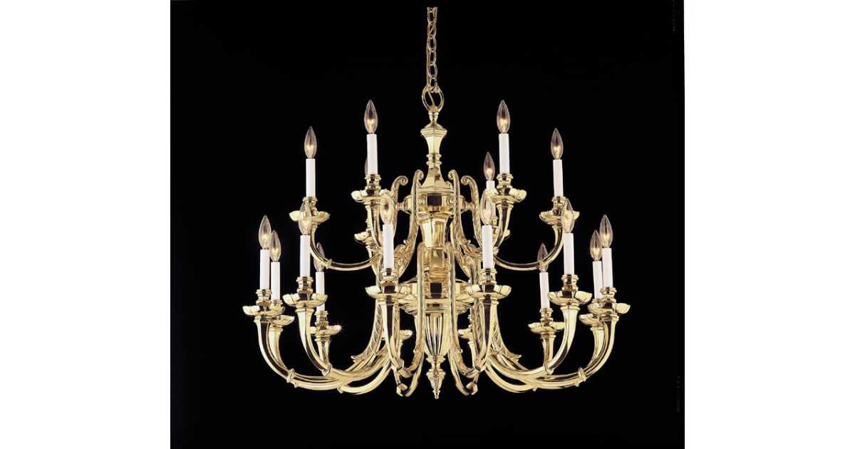 Nulco 1766-83 Eighteen Light Up Lighting Two Tier Chandelier from the ...