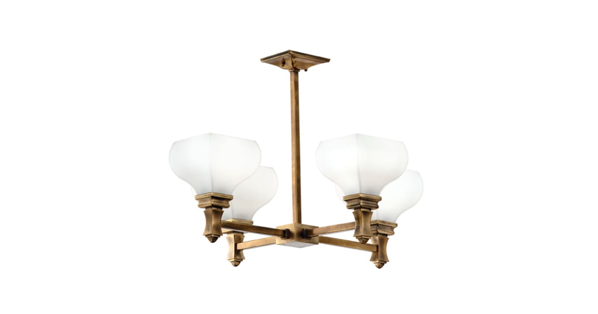 Nulco 2074-83 Contemporary / Modern Four Light Up Lighting Chandelier ...