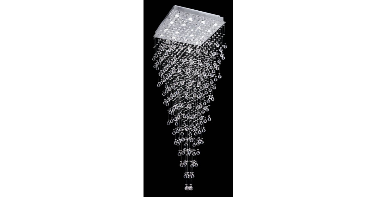 Nulco 238-80-03 Crystal Sixteen Light Down Lighting Foyer Pendant from ...