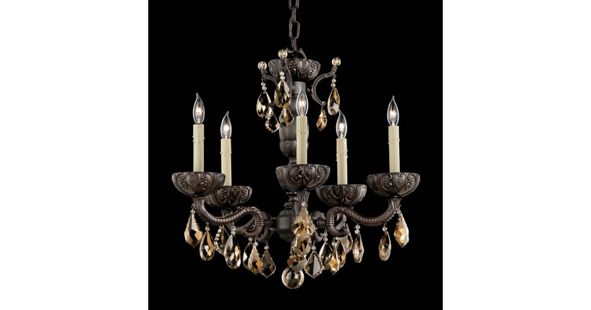 Nulco 289-05-06-CR Five Light Polished Nickel Chandelier with Choice of ...