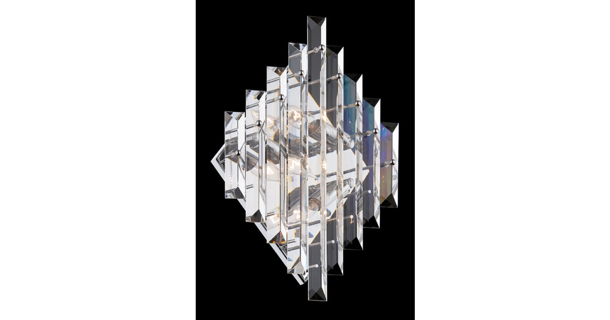 Nulco 306-12-03 Crystal Three Light Up Lighting Wall Sconce from the ...