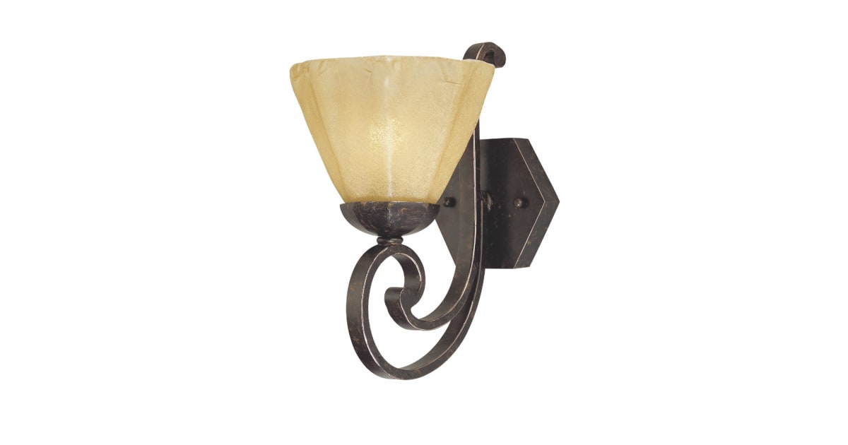 Nulco 3101-35 Wrought Iron Single Light Up Lighting | Ferguson Home