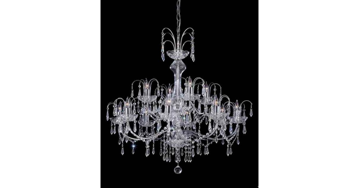 Nulco 390-12-CHR Two Light Up Light Chandelier from the Trevi ...