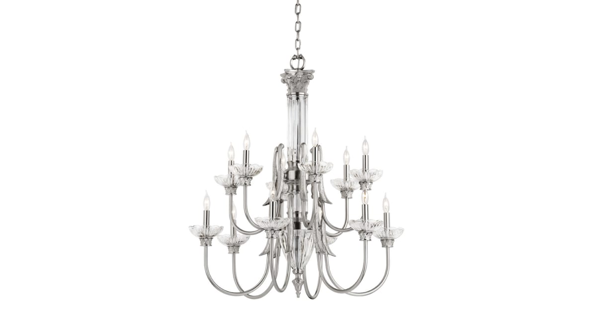 Nulco 4312-83 Crystal Twelve Light Up Lighting Two Tier Chandelier from ...