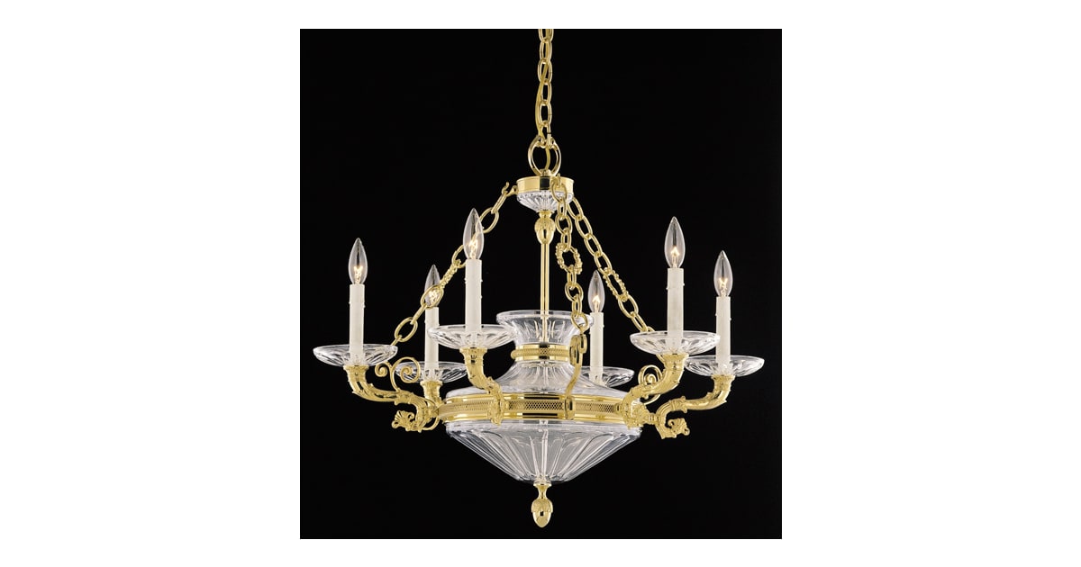 Nulco 5746-04 Six Light Up Lighting Chandelier from the Gilded Age ...