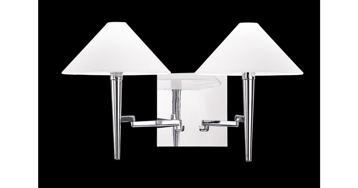 Nulco 8902-07 Contemporary / Modern Two Light Up Lighting Swing Arm ...