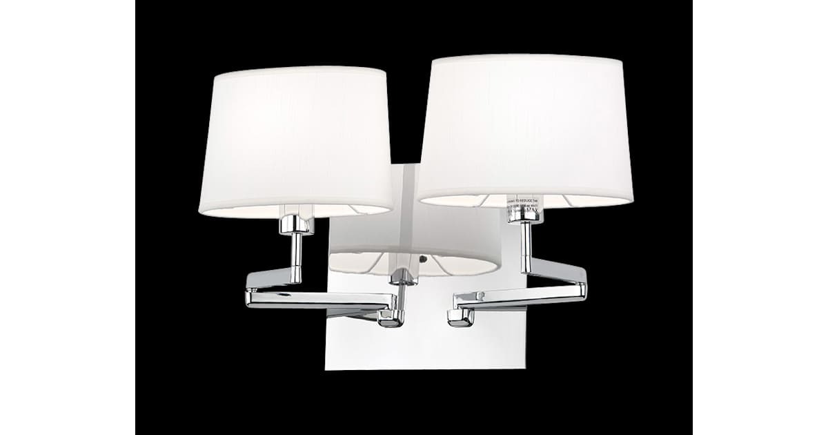 Nulco 8904-07 Contemporary / Modern Two Light Up Lighting Swing Arm ...