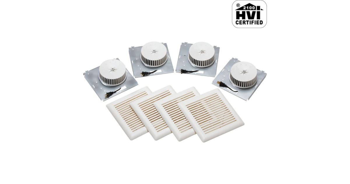 NuTone 671RB 90 CFM 3.0 Sone Fan and Grille Assembly Builder Pack ...