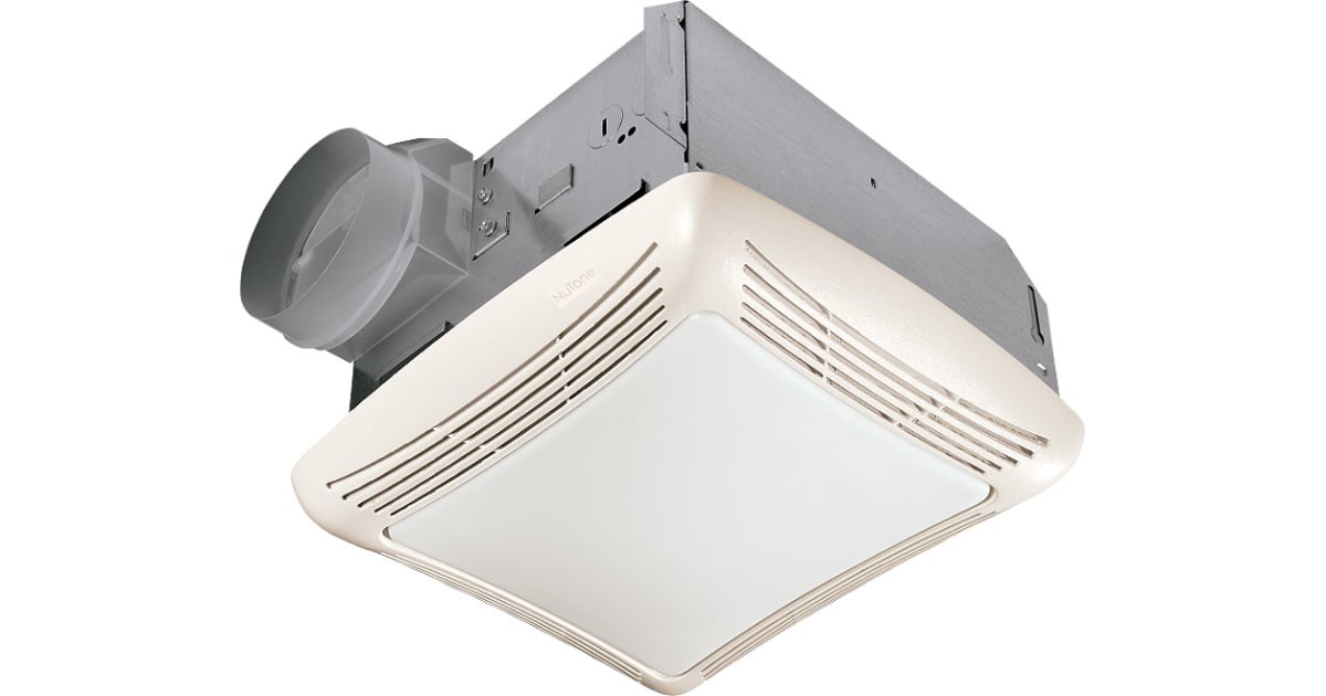 NuTone 763RLN 50 CFM 2.5 Sone Ceiling Mounted HVI Certified Bath Fan ...
