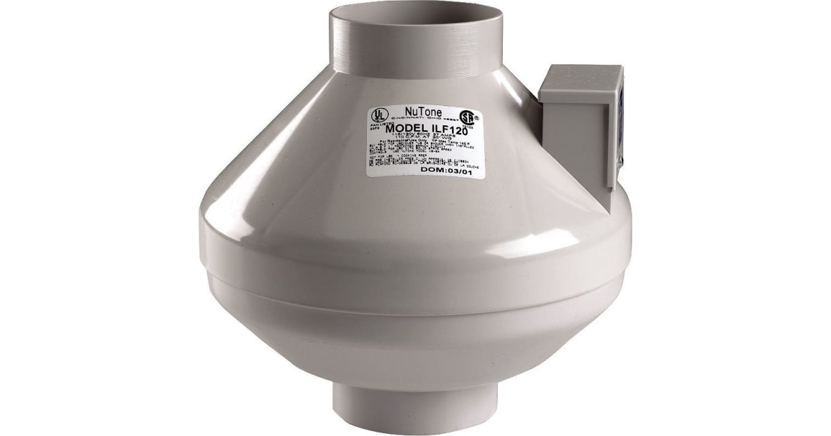 NuTone ILF120 110 CFM HVI Certified In-Line Fan | Ferguson Home