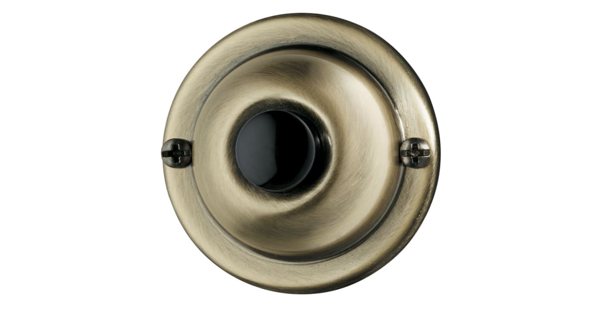 NuTone PB67AB Domed Unlighted Door Bell Pushbutton (Package of 3 ...
