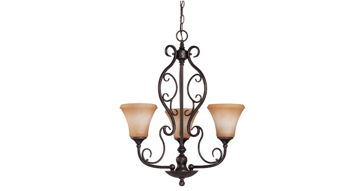 Nuvo Lighting 60/1501 Three Light Up Lighting Chandelier from the ...