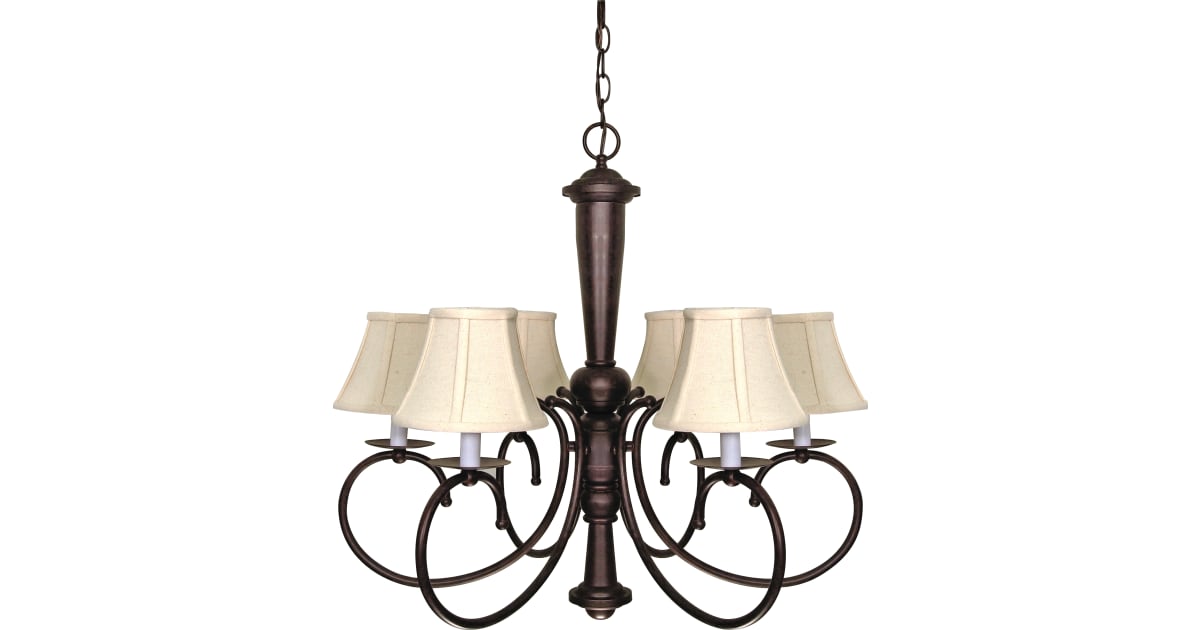 Nuvo Lighting 60/101 Mericana 6 Light 26-1/2" Wide Chandelier ...