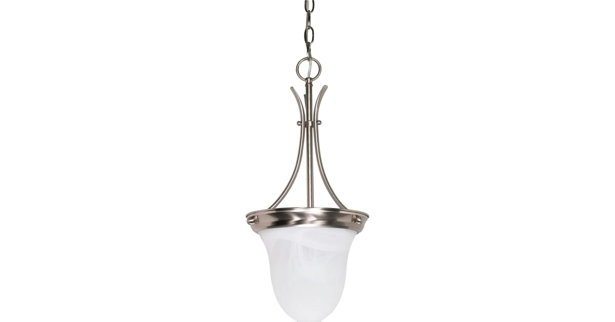 Nuvo Lighting 60/3199 Single Light 9.8" Wide Pendant with Alabaster ...