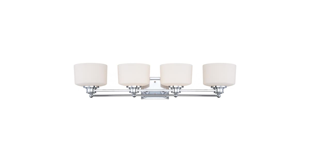 Nuvo Lighting 60/4584 Soho 4 Light 34" Wide Bathroom Vanity Light with ...