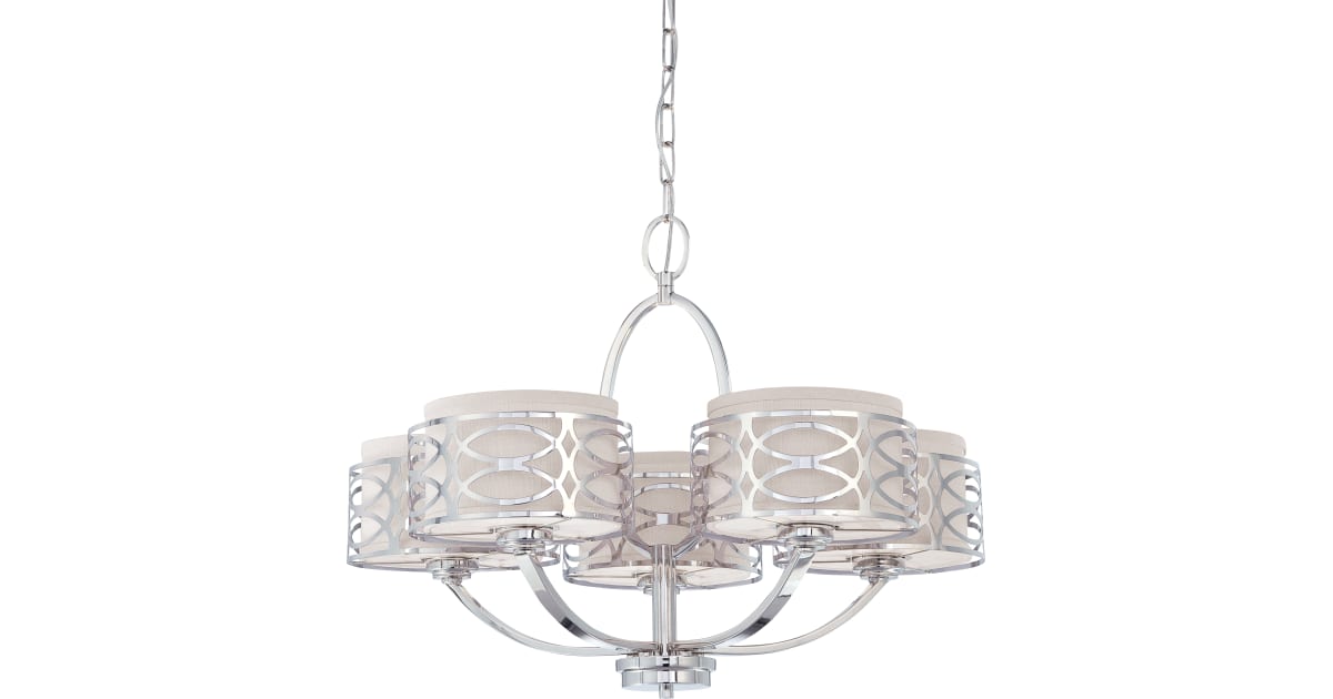 Nuvo Lighting 60/4625 Harlow 5 Light 27-3/4 Nuvo Lighting 60/4625 Harlow 5 Light 27-3/4