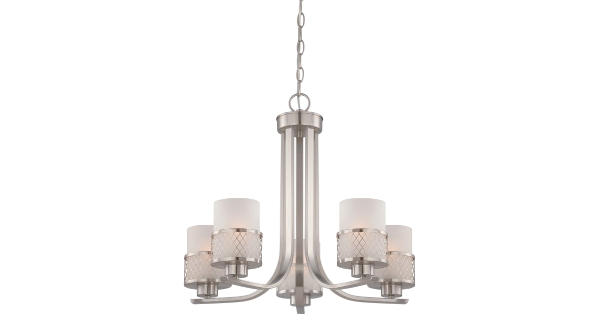 Nuvo Lighting 60/4685 Fusion 5 Light 22-3/8" Wide Chandelier | Build.com