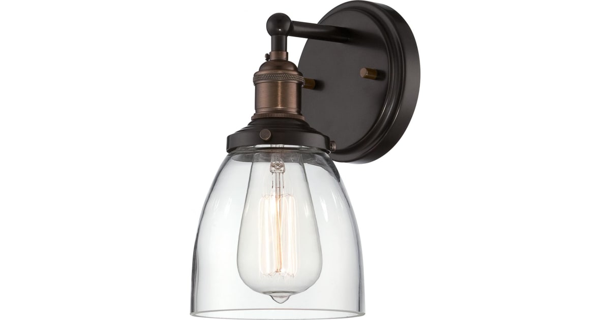 Nuvo Lighting 60/5514 Vintage Single Light 9-3/4" Tall Wall Sconce with ...