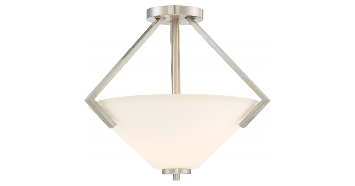 Nuvo Lighting 60/6251 Nome 2 Light 16-1/8" Wide Semi-Flush Bowl Ceiling ...