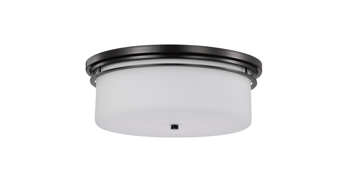 Nuvo Lighting 60/8034 Warren 2 Light 15" Wide Flush Mount Drum Ceiling Fixture | Ferguson Home