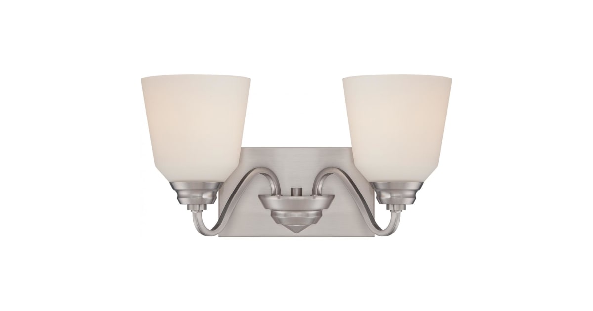 Nuvo Lighting 62/367 Calvin 2 Light 15-3/4" Wide LED Bathroom Vanity ...