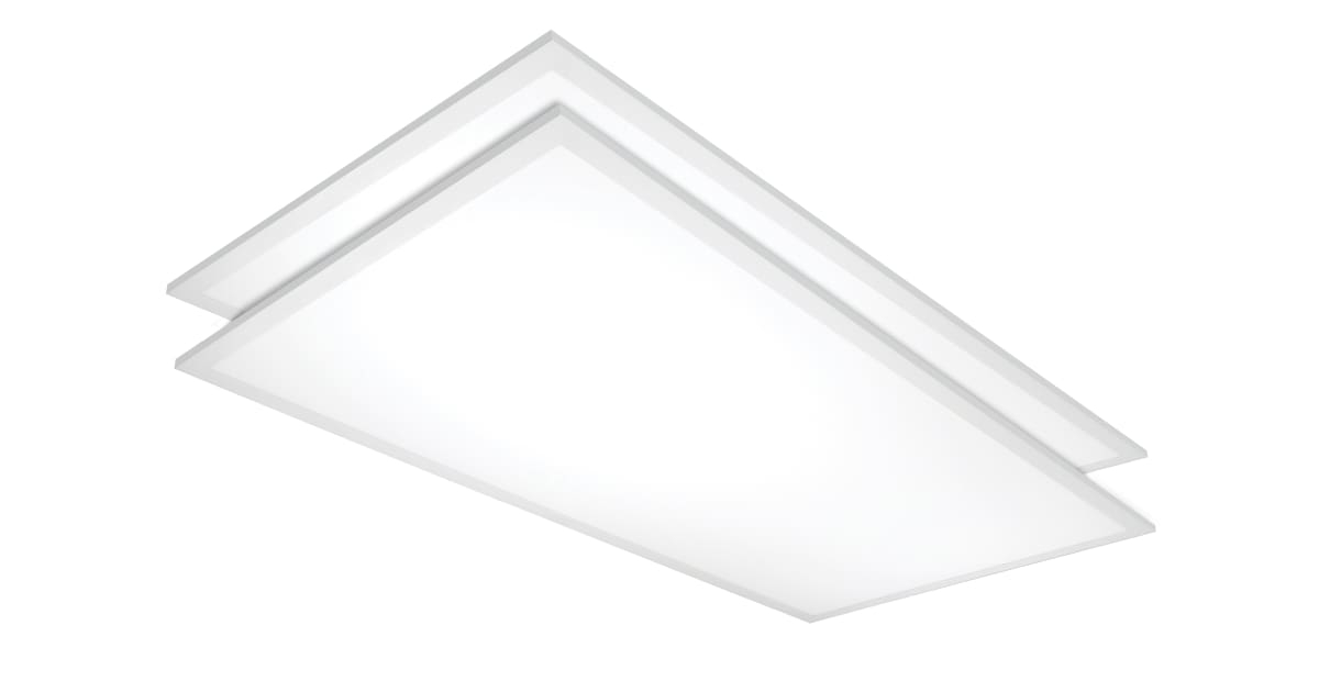 Nuvo Lighting 65/337 Pack of (2) 2' x 4' LED Flat Panel - 120-347 Volt ...