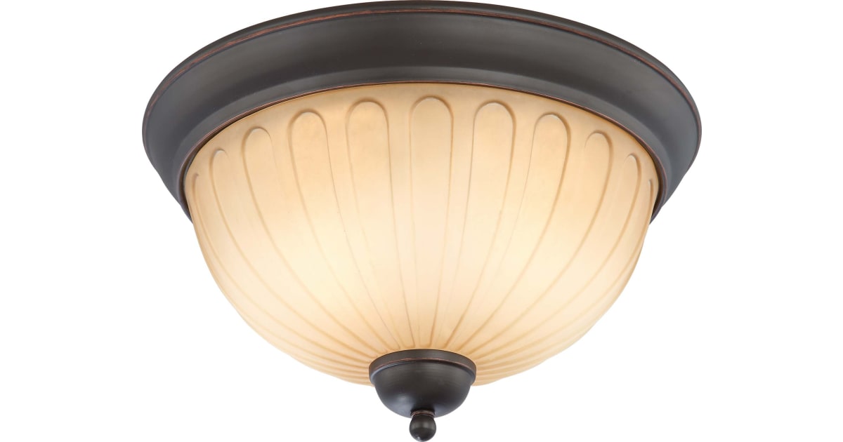 Nuvo Lighting 60/4232 Carousel Two Light Flush Dome Ceiling Fixture ...