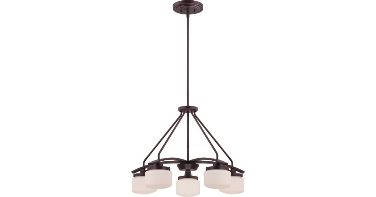 Nuvo Lighting 60/5125 Austin Five-Light, Single-Tier Chandelier ...