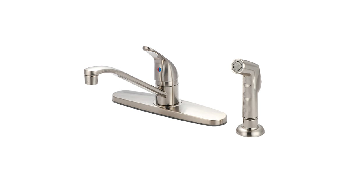 Olympia Faucets K-4162-BN Elite 1.5 GPM Widespread Kitchen Faucet with ...
