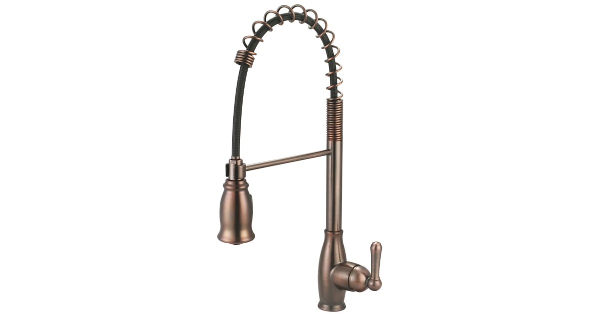 Olympia Faucets K-5045-ORB Accent 1.5 GPM Single Hole Kitchen Faucet ...
