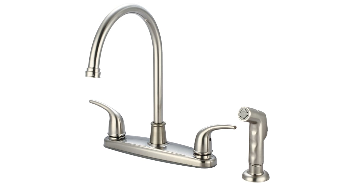 Olympia Faucets K-5372-BN Accent 1.5 GPM Bridge Kitchen Faucet ...
