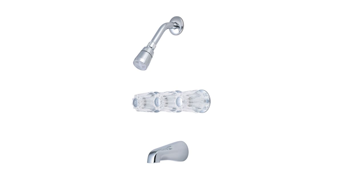 Olympia Faucets P-3220 Elite 1.75 GPM Tub and Shower Trim Package - Includes Single Function ...