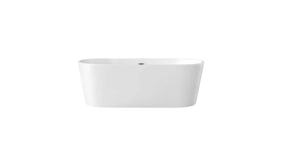 Ove Decors 15BTU-LYRA67-WHTMO Lyra 67" Freestanding Acrylic Soaking Tub ...