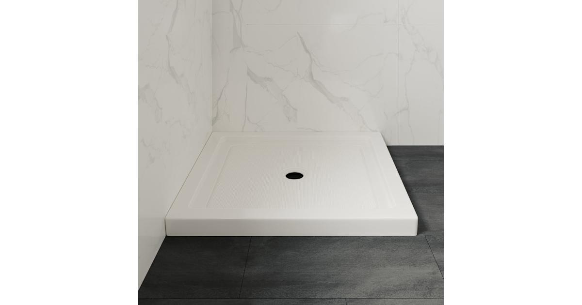 Ove Decors 15SBR-OLIV38-WHTWM Oliver 38" x 36" Rectangular Shower Base ...