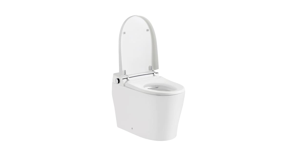 Ove Decors 15TSH-ELLA16-WHTYI Ella 0.92 / 1.28 GPF Dual Flush One Piece Elongated Toilet - Bidet ...