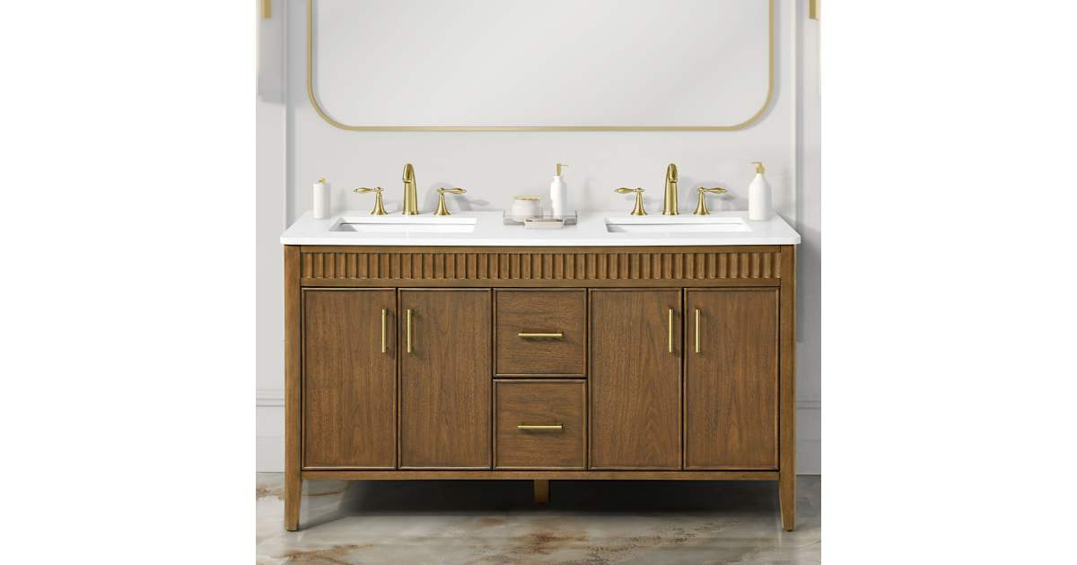 Ove Decors 15VVA-JULI60-181EV Juliette 60" Free Standing Double Basin ...