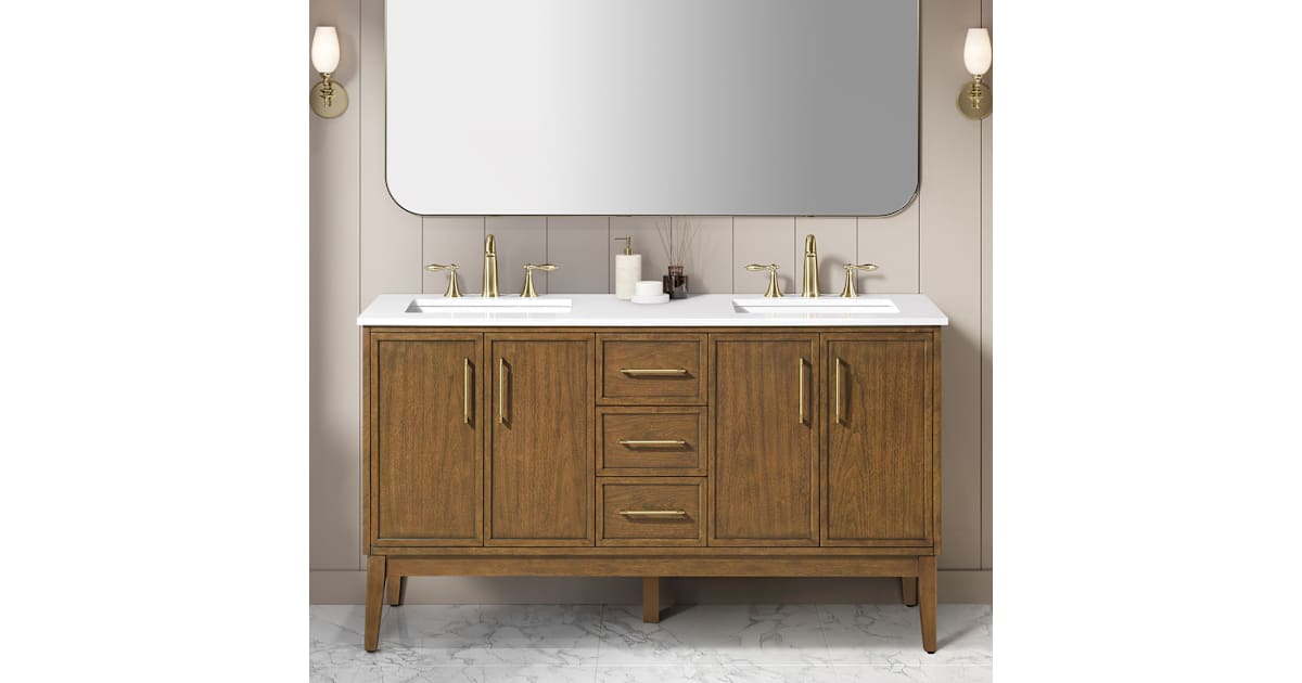 Ove Decors 15VVA-KIRA60-181EV Kira 60" Free Standing Double Basin ...