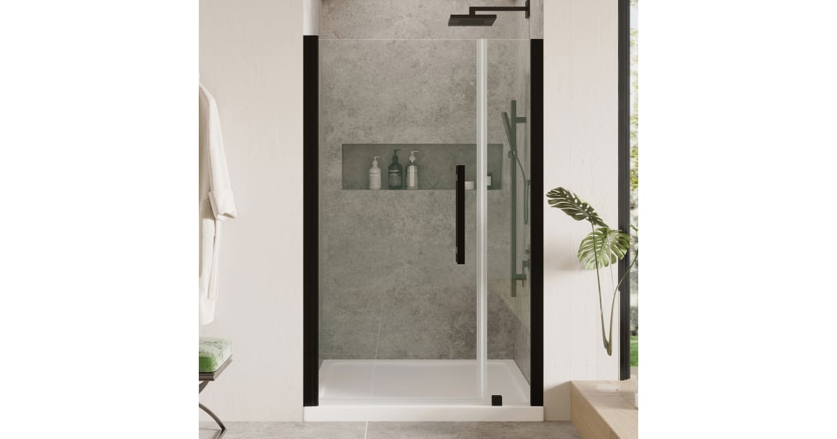 Ove Decors PA05104G0 Endless 72" High x 36" Wide Hinged Semi Frameless ...