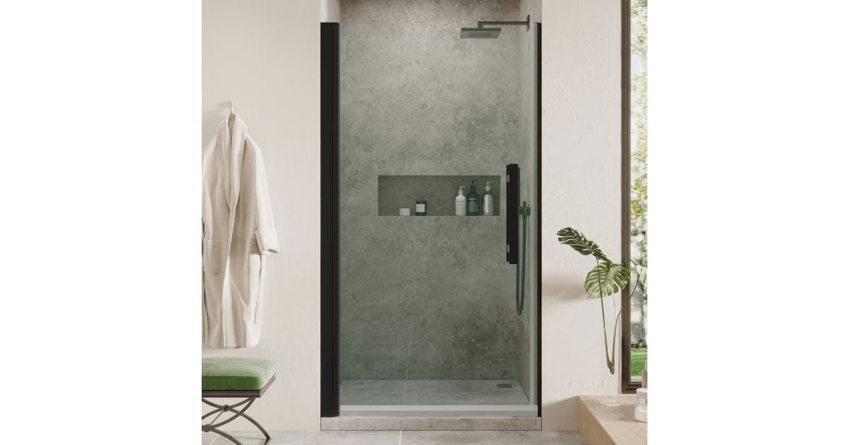 Ove Decors PA0600400 Endless 72" High x 33" Wide Hinged Semi Frameless ...