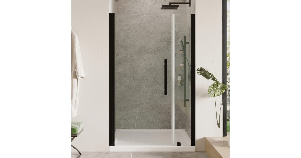 Ove Decors PA06104D1 Endless 72" High x 40" Wide Hinged Semi Frameless ...